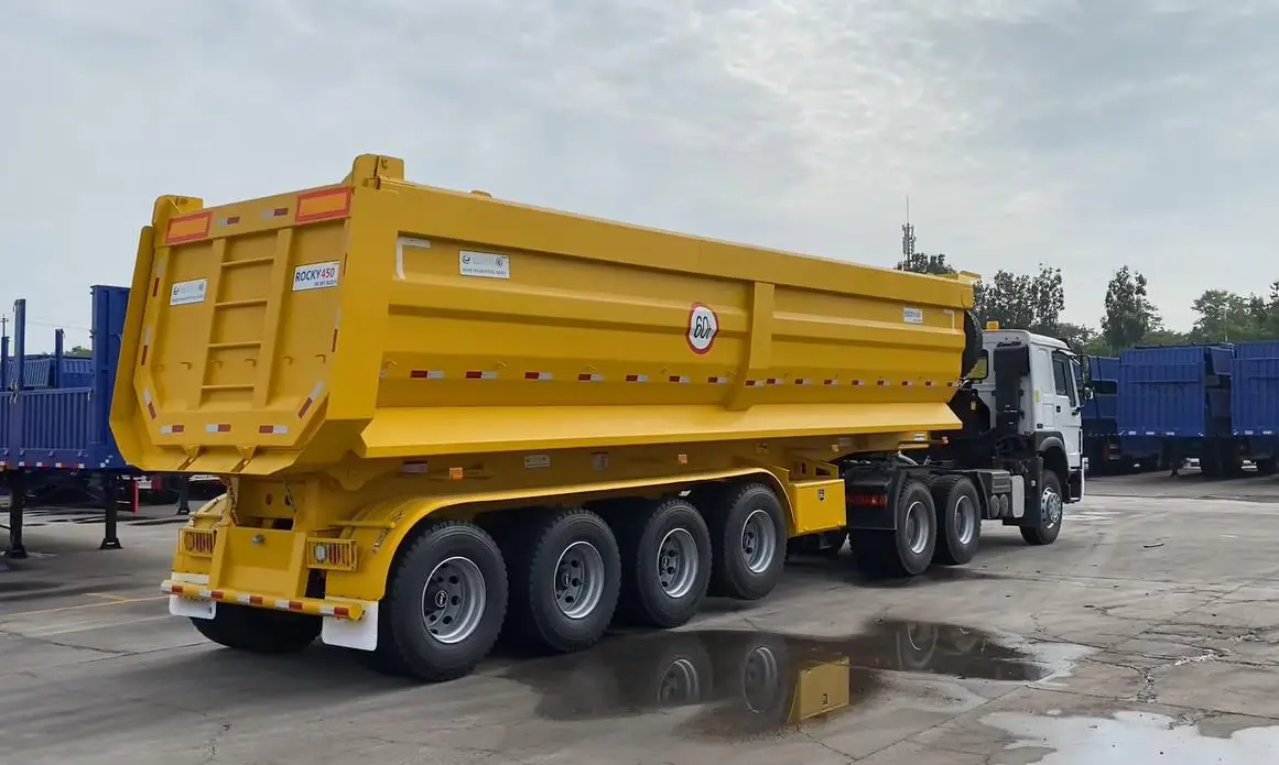 Tipper Dumper Rear Dump Semi-trailer For Sale Rear Dump Semi Trailer ...