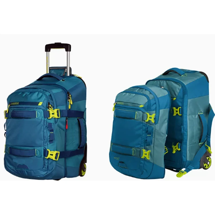Custom Large Rolling Duffle Holdall Backpack Camping Hiking Gear ...