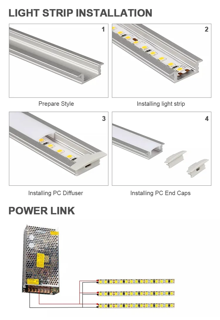 Flexible Silicone Led Profile Side View Lighting Emitting Led Strip ...