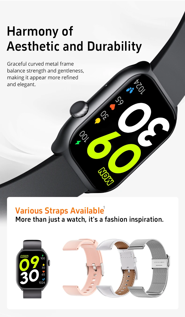 High Quality Rectangular Smart Watch GPS Durable Multi-Sport Mode ...