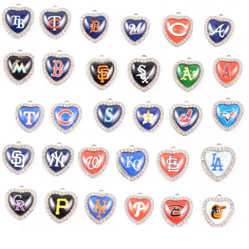 Wholesale Baseball Teams Logo Charms Diy Jewelry Earrings Bracelet ...