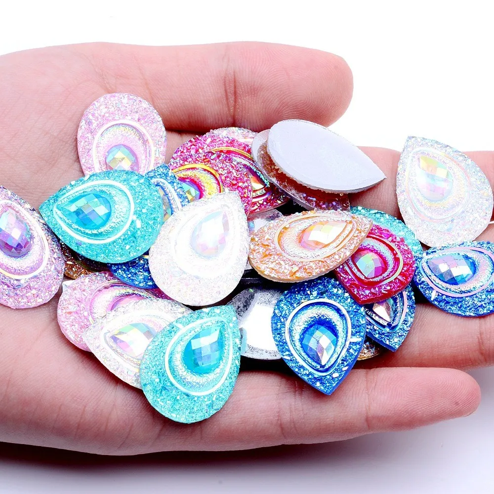 30x40 Mm Phoenix Tail Rhinestones - Perfect for DIY Decor