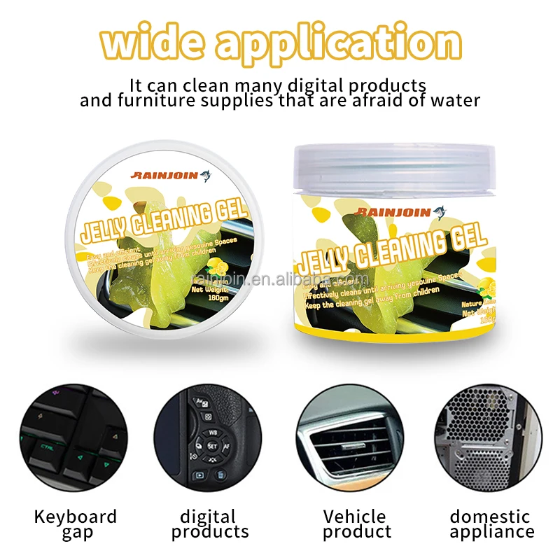 Rainjoin 160g Dust Keyboard Silicon Car Cleaning Jelly Gel Magic Jelly ...