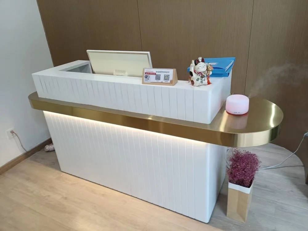 Small Standing Reception Desk for Boutiques & Salons