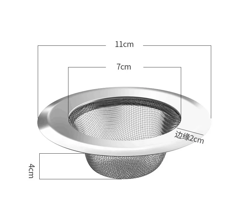 Stainless Steel Kitchen Sink Filter Food Catcher Scraps Sink Strainers ...