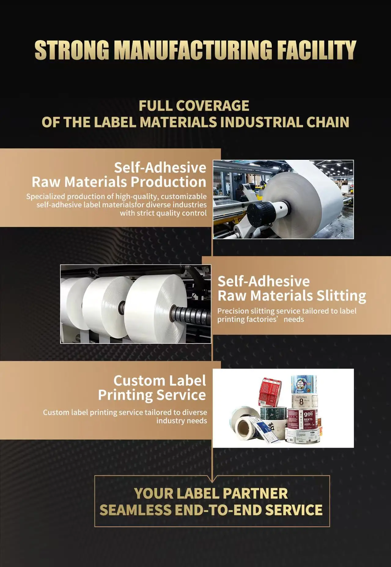 Jumbo Roll Self-Adhesive Label Material - Wholesale for Printing ...