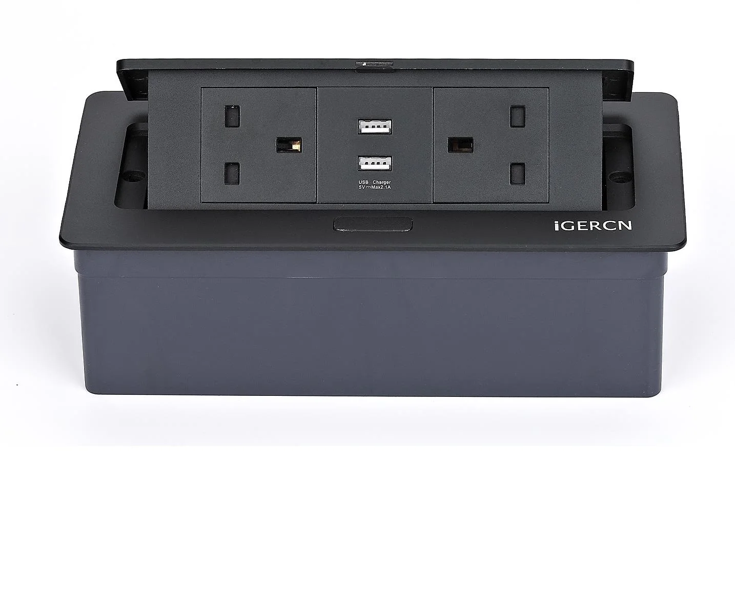 Igercn Brand Gcc Certificate 230v 13a Soft Pop Up Kitchen Power Socket With 2.1a /5v Usb ...