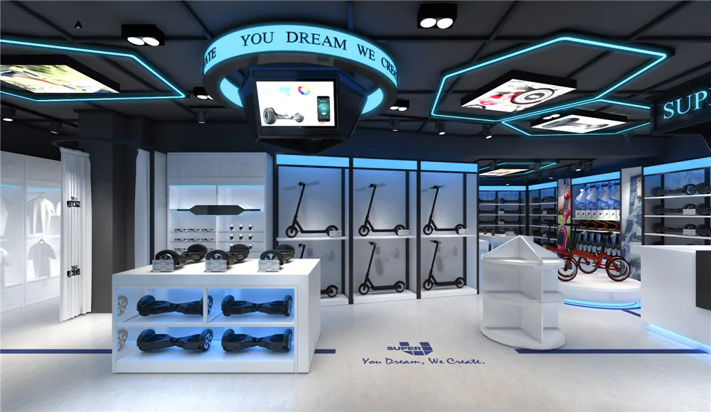 Custom Electric Scooter Display Stands - Modern & Stylish