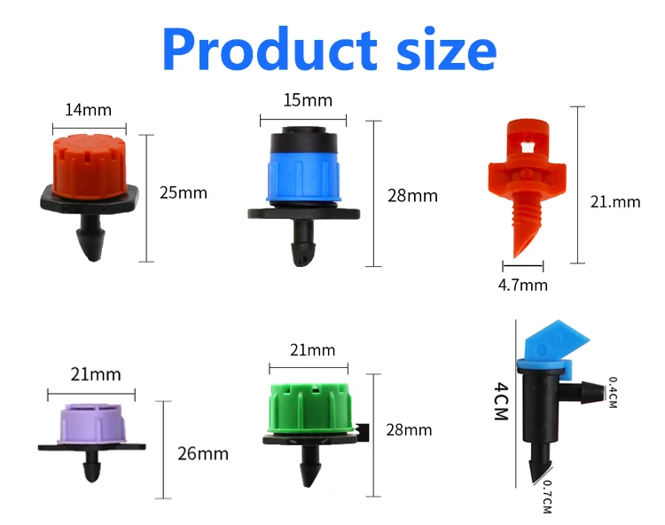 Flow Adjustable Micro Irrigation Dripper For Agricultural And Garden ...