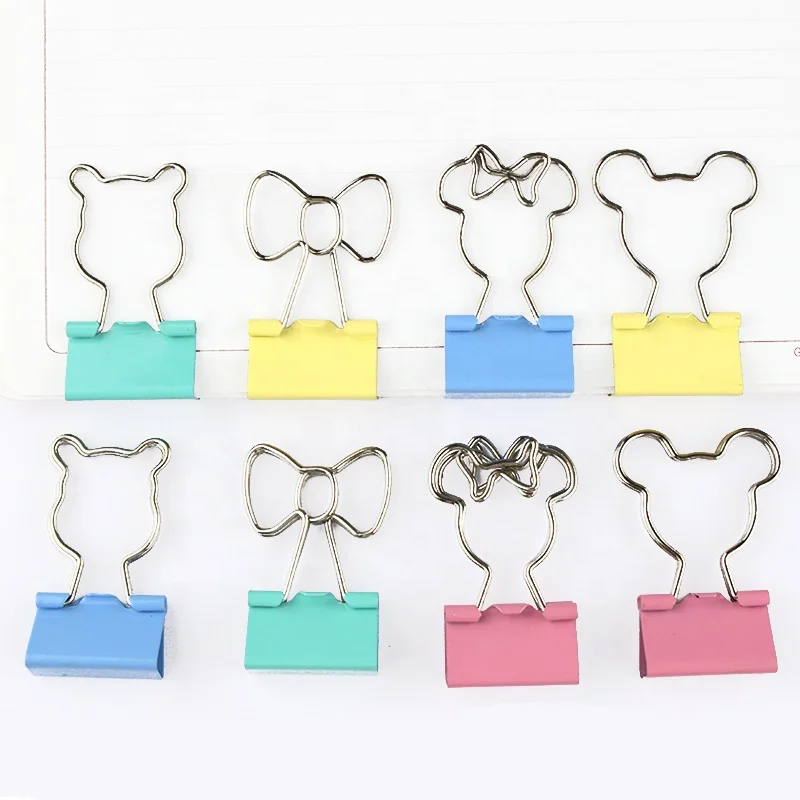 Attractive Price Customized Metal Printed Paper Binder Clip Factory ...