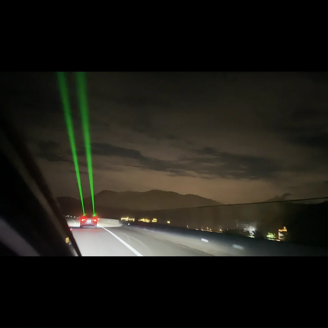 Car Laser Fog Warning Light Rescue Signal Light Strong Green Decorative ...