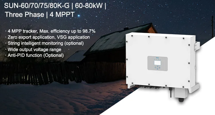Deye Solar Inverter Sun-60/70/75/80k-g | 60-80kw | Three Phase | 4 Mppt ...