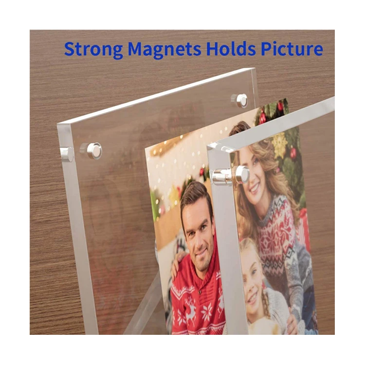 Acrylic Clear Photo Frame With Magnets For Tabletop Display Acrylic ...