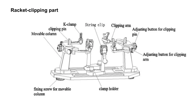 High Quality Table Smart Computer Electric Racket for Tennis and Badminton