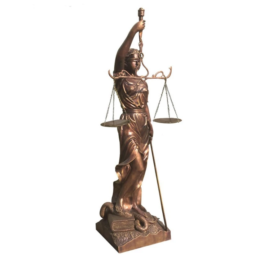 Bronze Goddess Lady of Justice Statue for Sale - Small Size