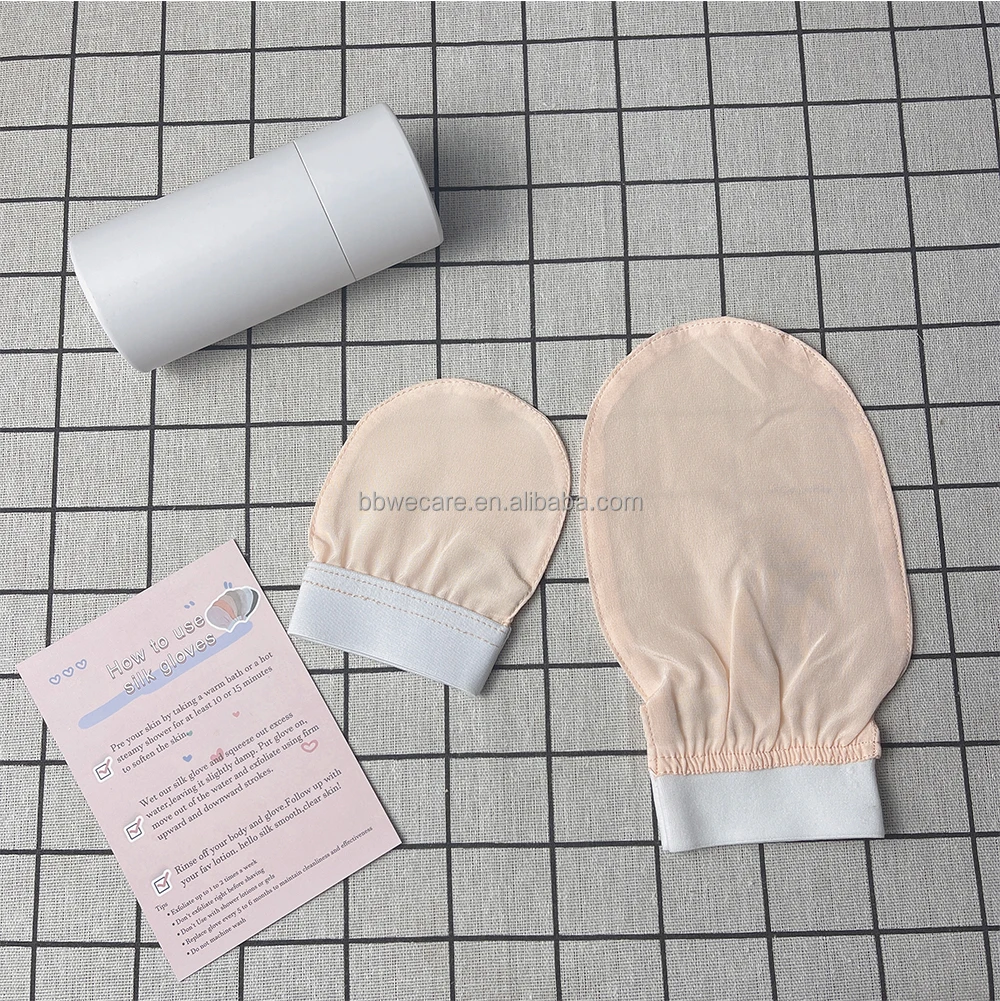 Custom Eco-Friendly Silk Exfoliating Mitt for Body Clean