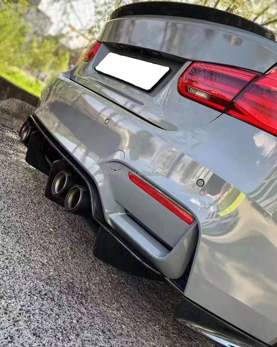 PSM Carbon Fiber Rear Bumper Lip Diffuser Body Kit for BMW F80 M3 F82 ...