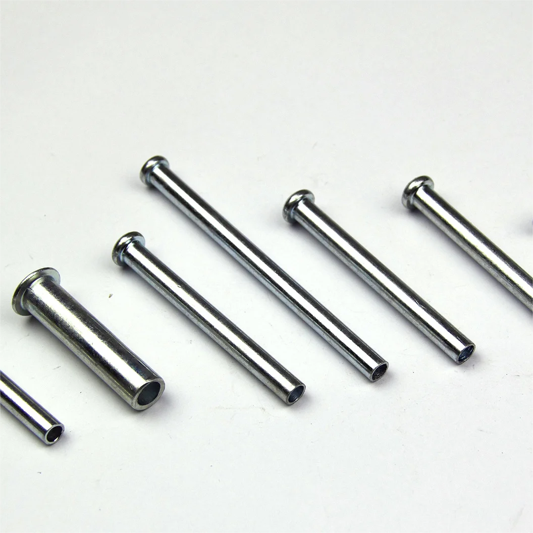 Brass Rivet Silver Galvanized Steel Flat Head Semi-tubular Rivets For ...