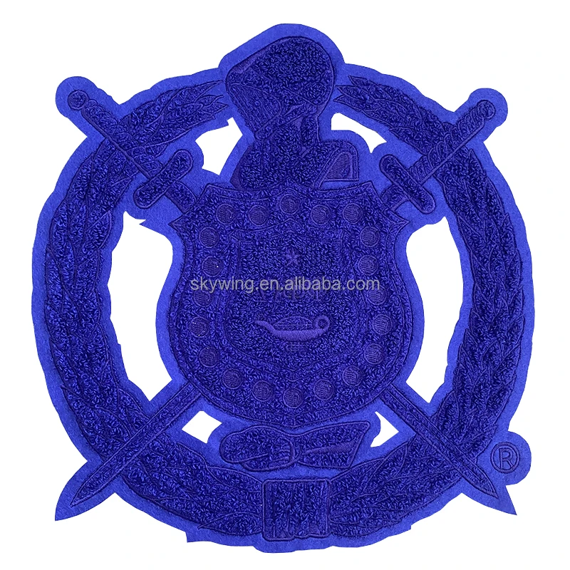 Greek Omega Fraternity Omega Psi Phi Escutcheon Shield Patches