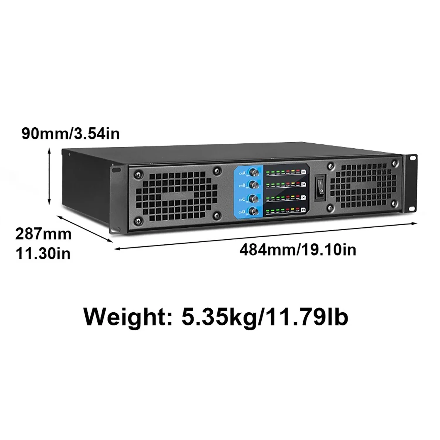 Powerful 600W Amplifier - Ideal for KTV, Church, and Clubs