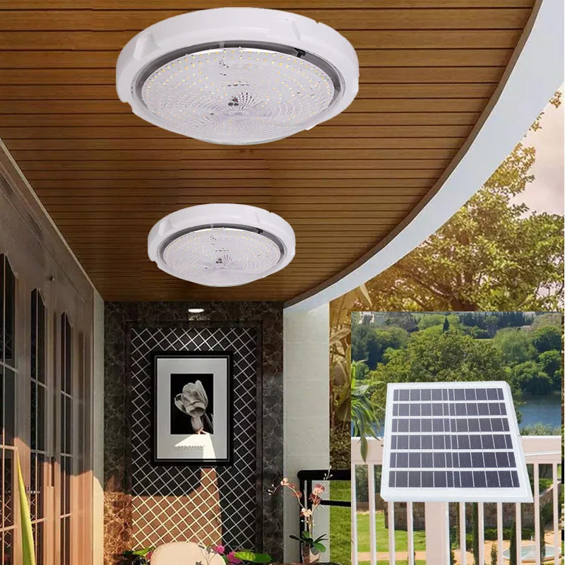 200W Outdoor Indoor Solar Ceiling Garden Light IP65 Waterproof