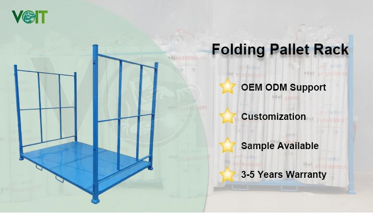 Warehouse Storage Transport Racking System Heavy Duty Foldable Steel ...