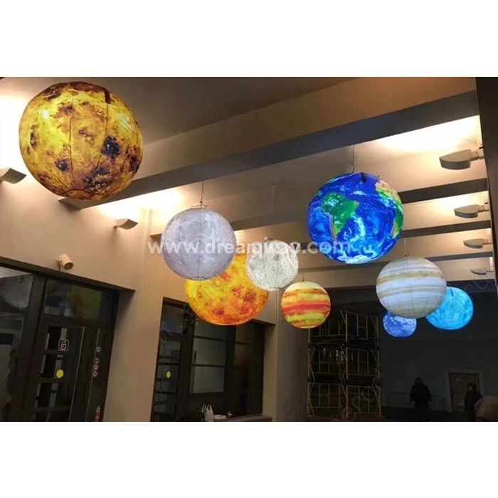 Space Theme Party Decoration Inflatable Planet, Inflatable Earth Moon ...