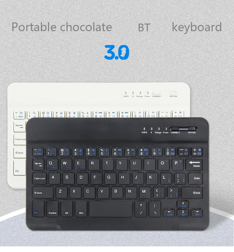 Slim Portable Wireless Mini Tablet Keyboard For Ios/windows/android 9.7 ...