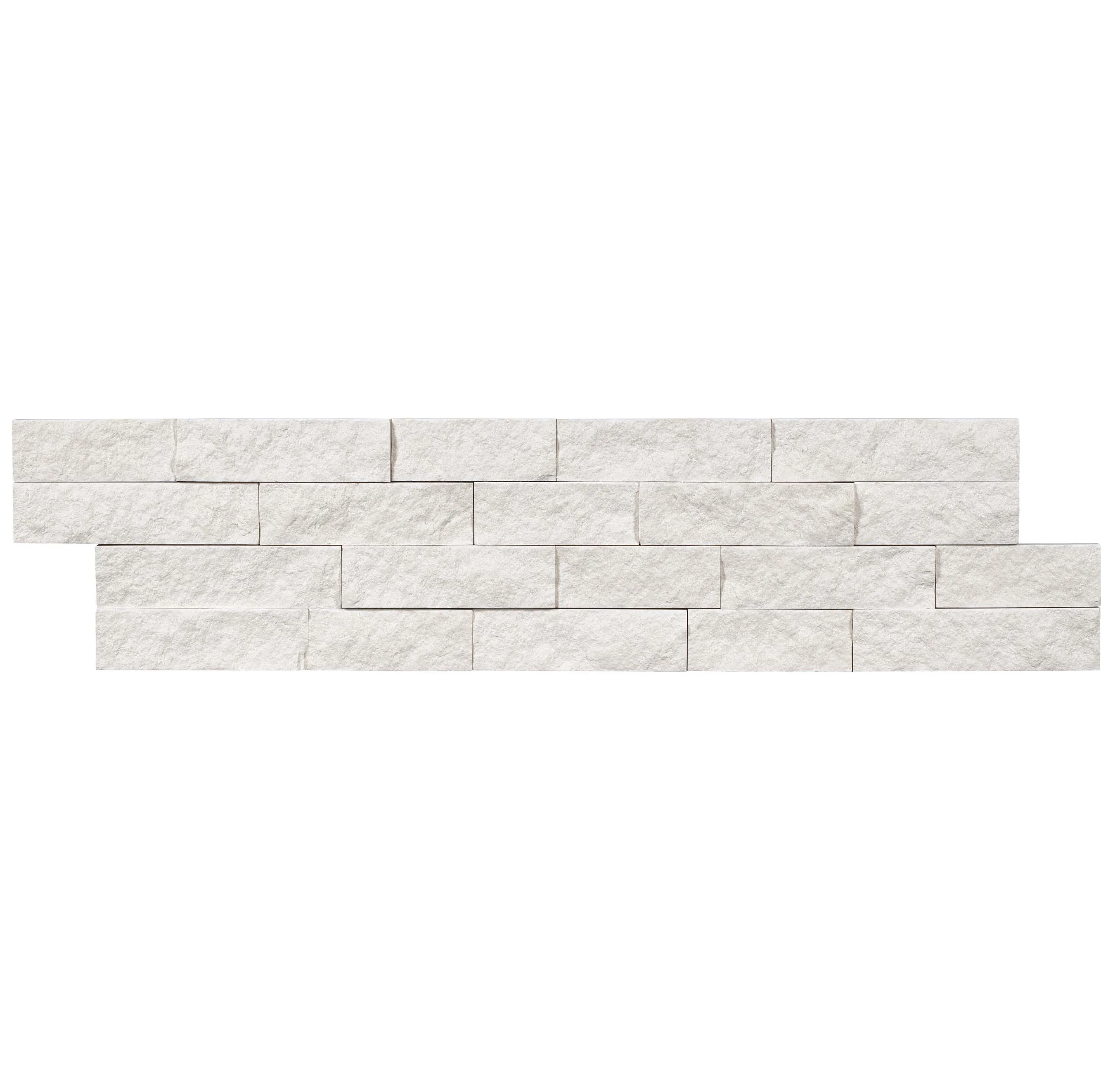 Lymra Limestone White Split Face Ledger Panel Wall Fireplace Decorative ...