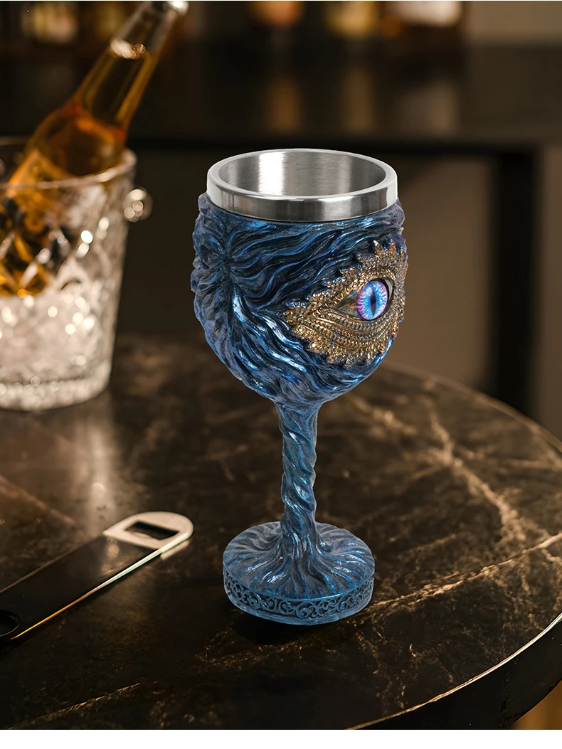 177ml Dragon Eye Goblet Food Safety Grade Stainless Steel Goblet Party ...