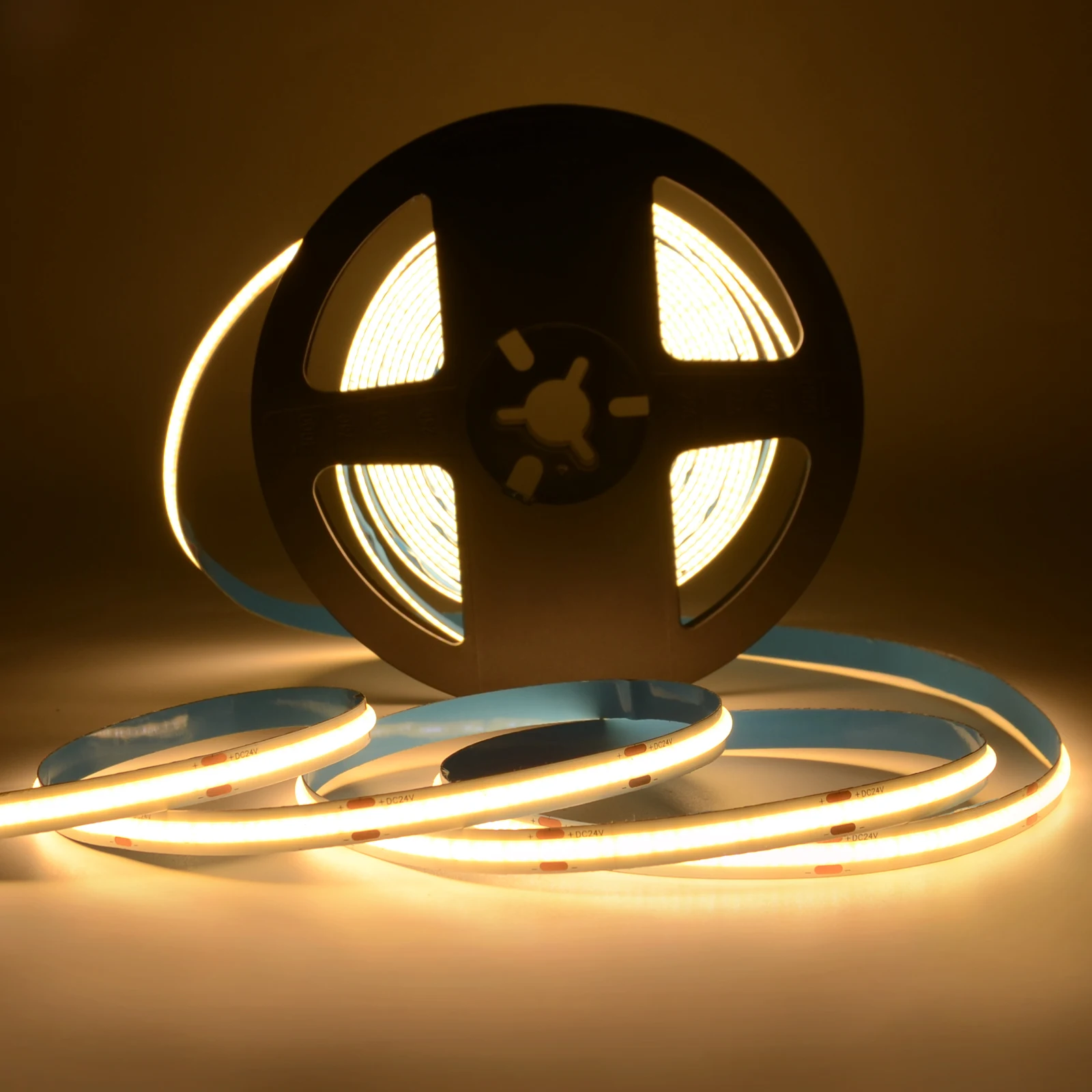 Flexible 320chips/m Cob Led Strip Light 3000k 4000k 6500k 12v 24v Led ...