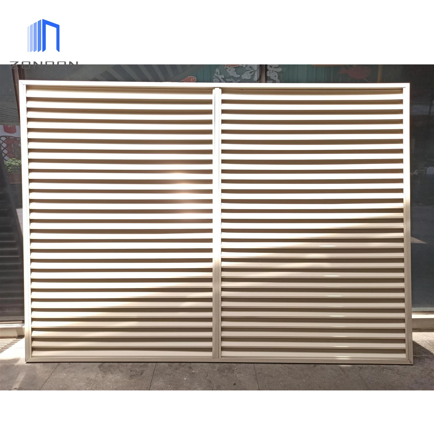 Zonron Aluminum Shutter Curtain Wall Decoration Louvers Panel Wall ...