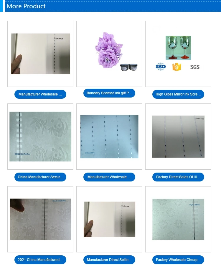 Bonedry Security Paper 90g A4 Size with UV Fibers - OEM Customization