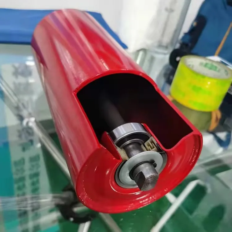 Belt Conveyor Side Guide Roller Idler Troughing Steel Carrier Roller ...