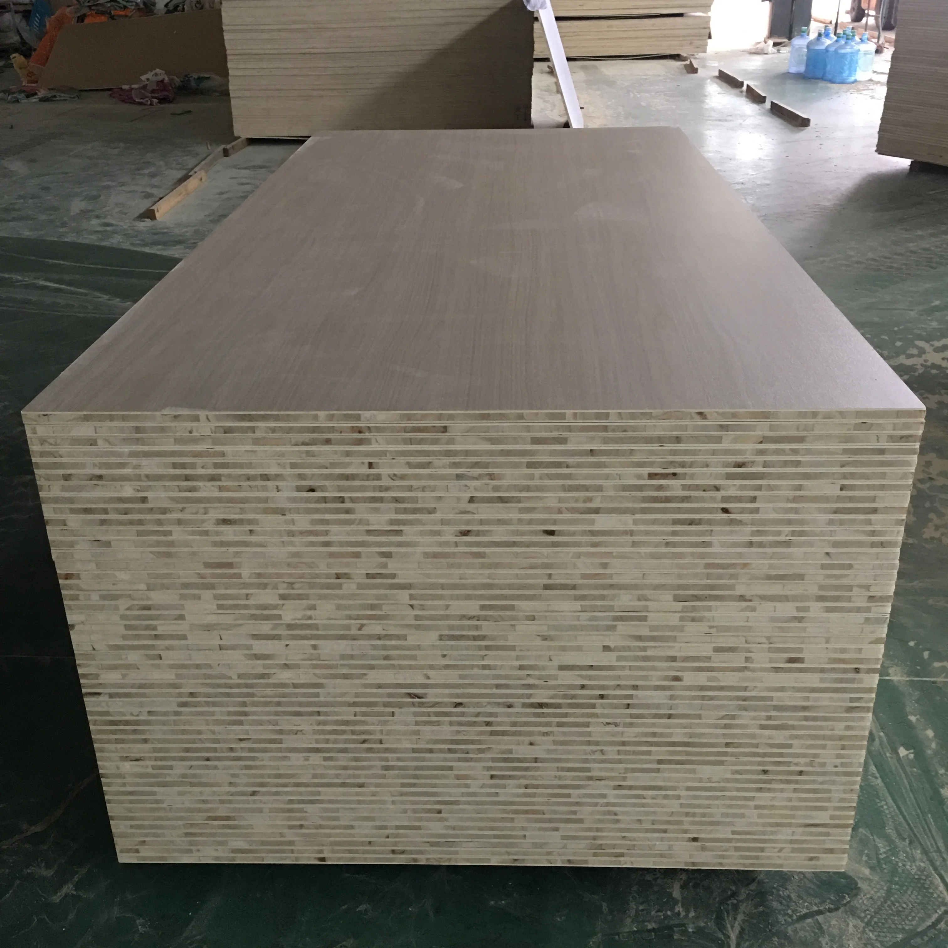 Cheap Commercial Double Faces Melamine Block Board For Furniture - Buy ...