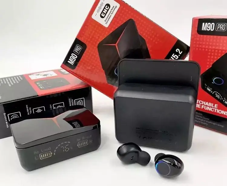 New Hot Sale M90 Pro Tws Earphone 9d Stereo Led Display Waterproof Hifi ...