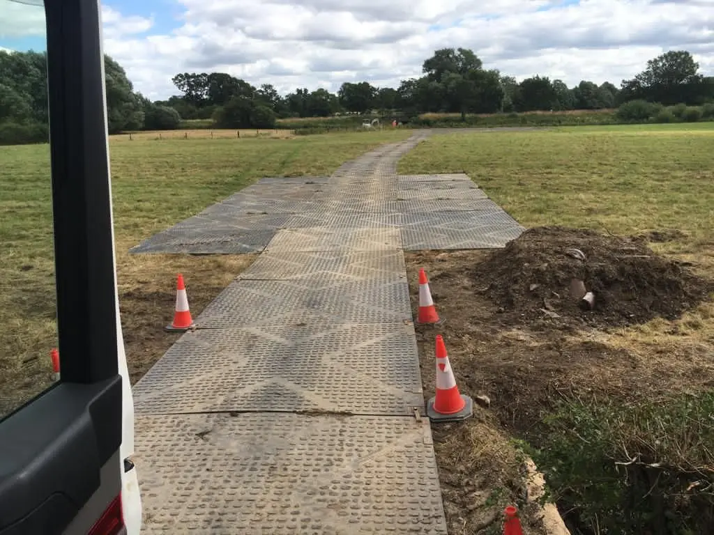 Overlapping Ground Protection Mats - Heavy Duty & Versatile