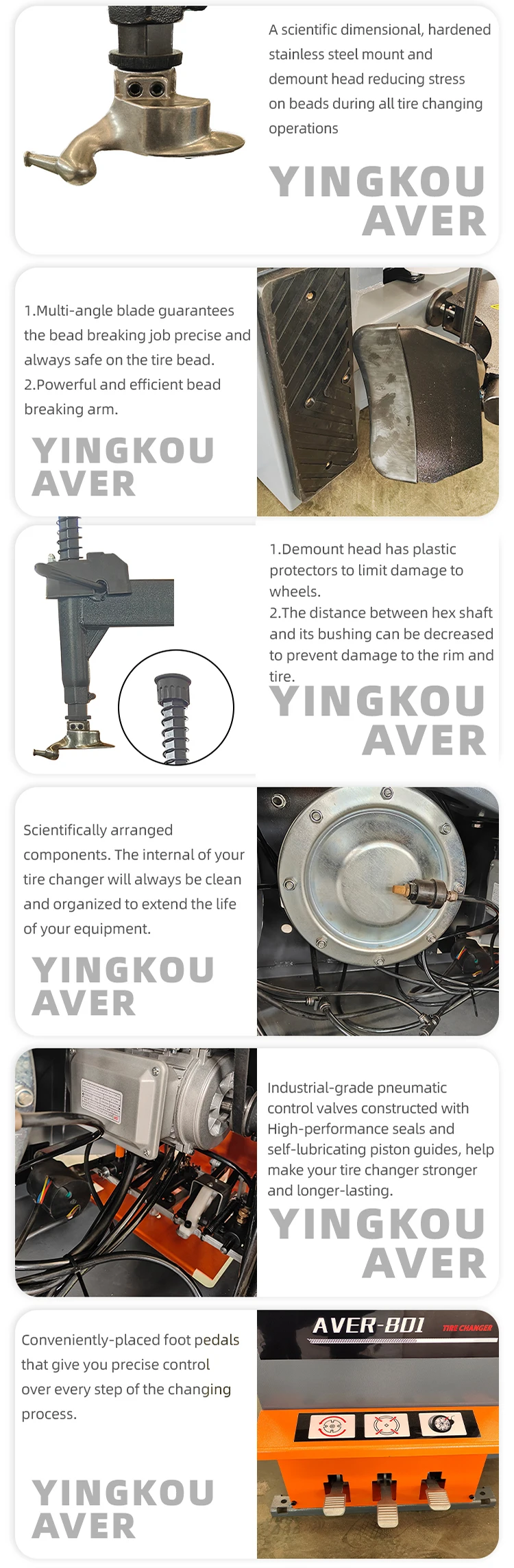 Touchless Full Automatic Car Wheel Tire Changer Tyre Changing Equipment ...