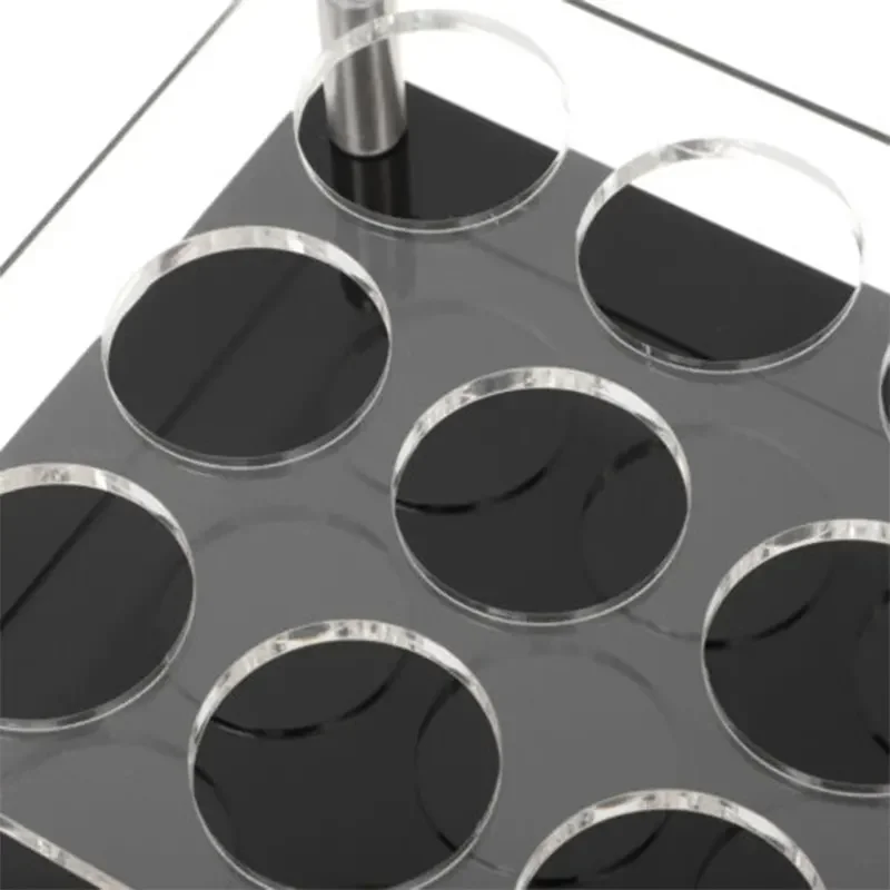 Custom Acrylic Bottle Service Tray Acrylic Shot Glasses Holder Acrylic ...