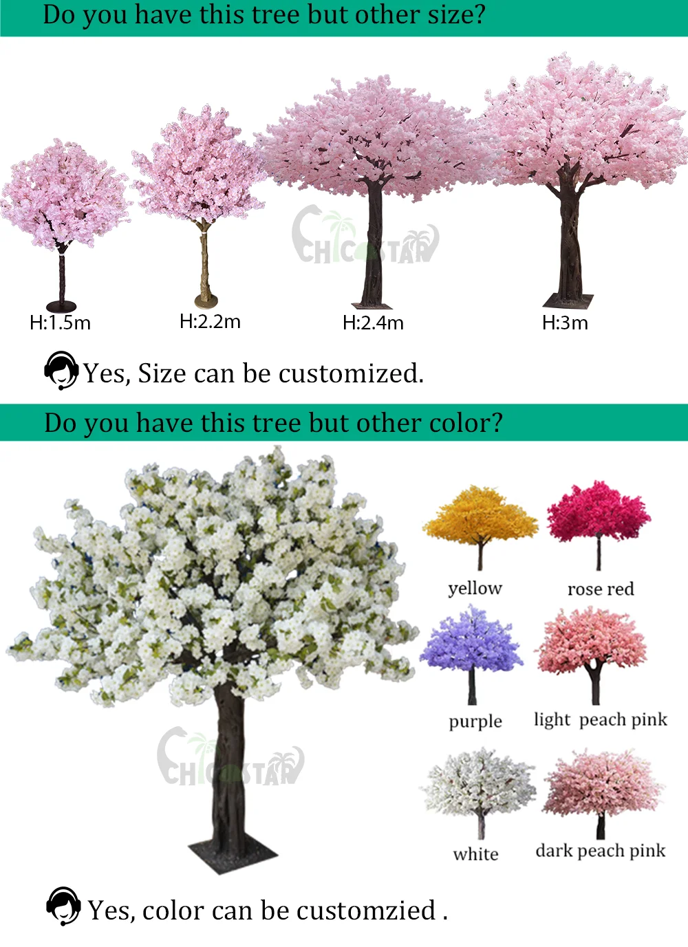 Outdoor Flower Japanese Sakura Tree - Wedding Centerpiece