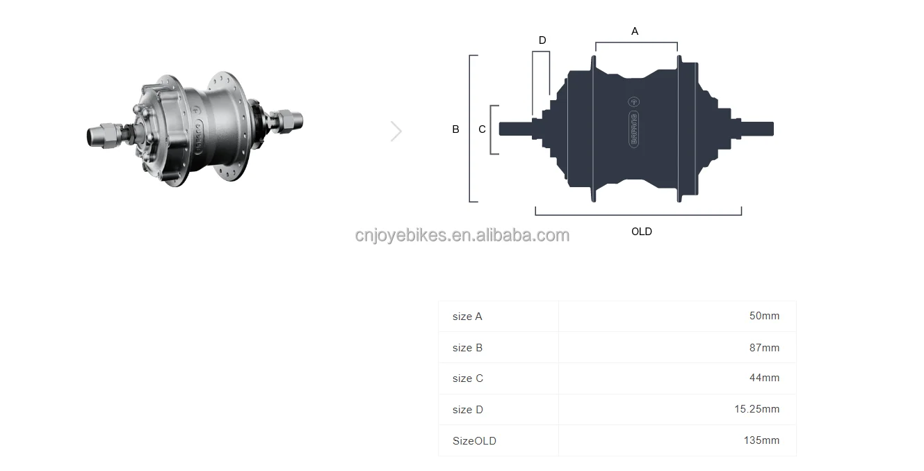 Joyebikes Bafang Hub RG A310.S.D - 3-Speed Hub Motor