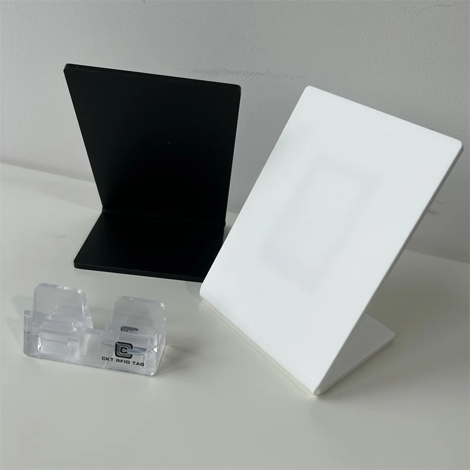 Custom Matte Nfc Display Stand Hub Qr Code Acrylic Fold Menu Stand Nfc ...
