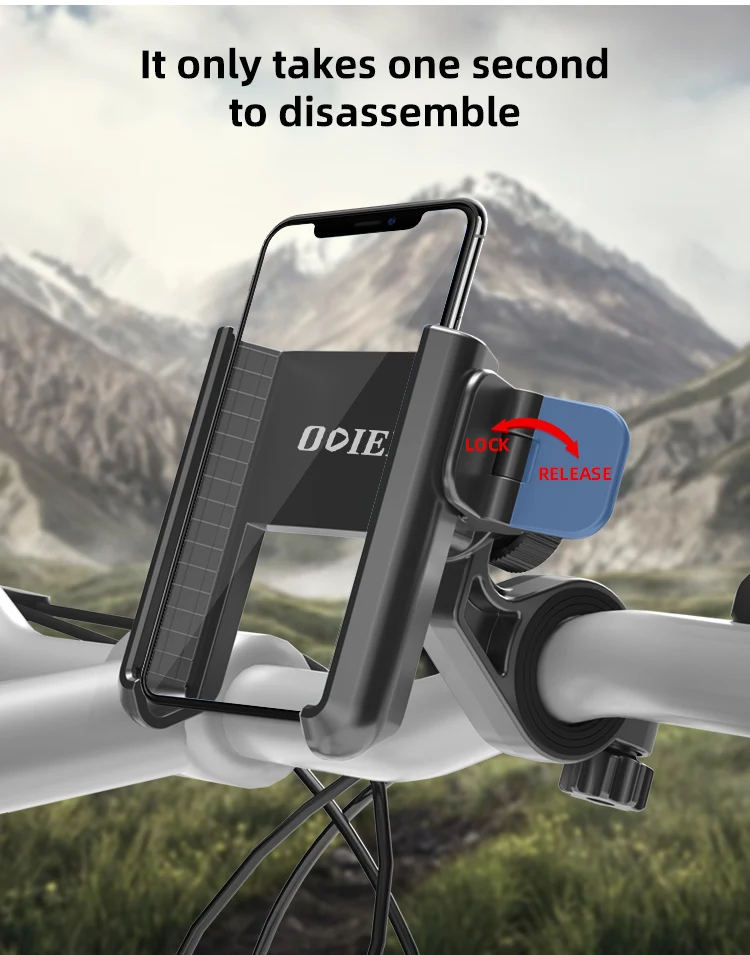 Odier Universal 360 Degree Cell Phone Stand Flexible Mobile Clip Mount ...