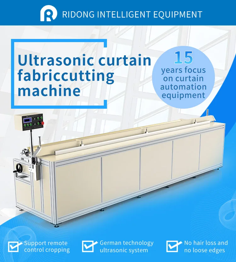 Automatic Ultrasonic Fabric Roller Blind Cutting Machine For Sunscreen ...