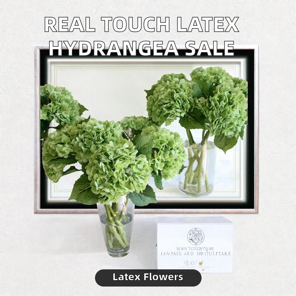 Z's Single Stem Latex Hydrangeas Real Touch Decorative Flowers & Plants ...