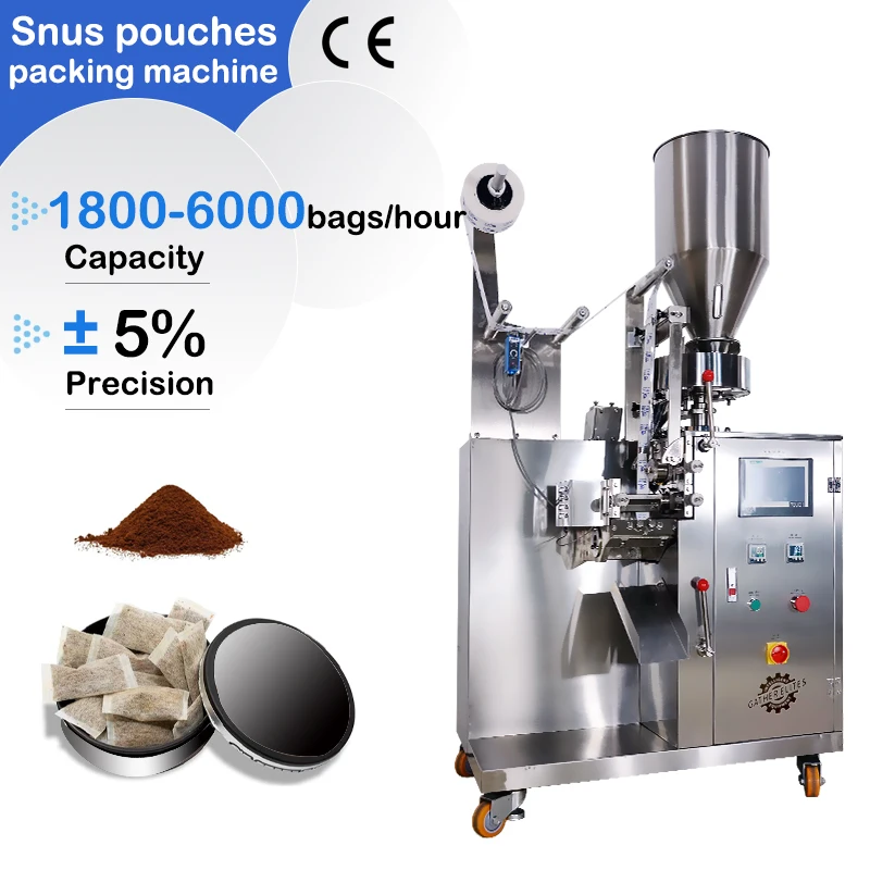 Automatic 1g 2g 3g Nonwoven Fabric Filter Paper Snus Powder Nicotin ...