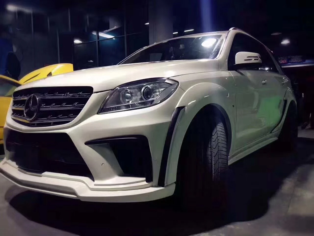 Ml Wide Body Kit Bumper For Mercedes Ml350 Ml63 Amg W166 - Buy Body Kit ...