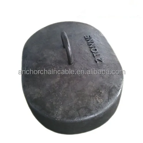 Concrete or Cast Iron Mooring Sinker Clump - Durable Weight