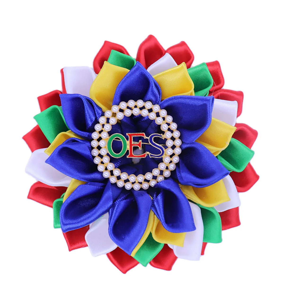 High Quality Club Letters OES Center Fabric Layers Ribbon Corsage Pin ...