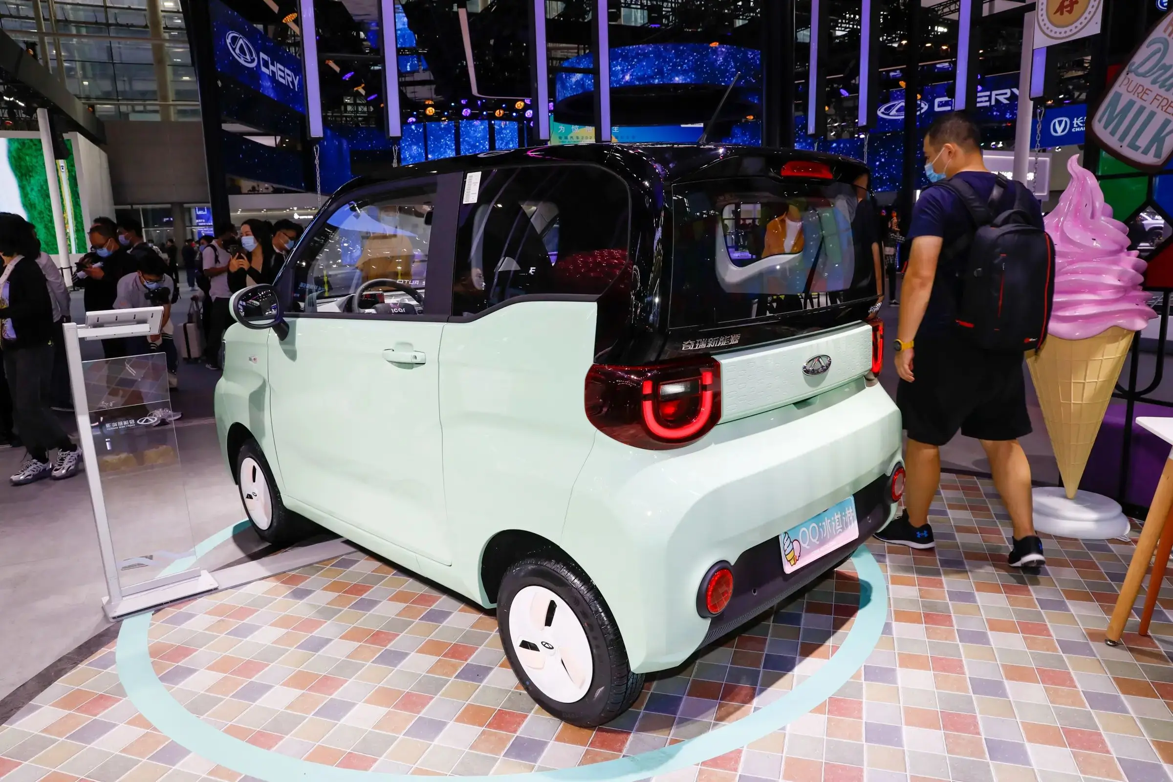 In Stock Chery New Energy Vehicles Mini Electric 4 Wheeler Cherry Qq ...